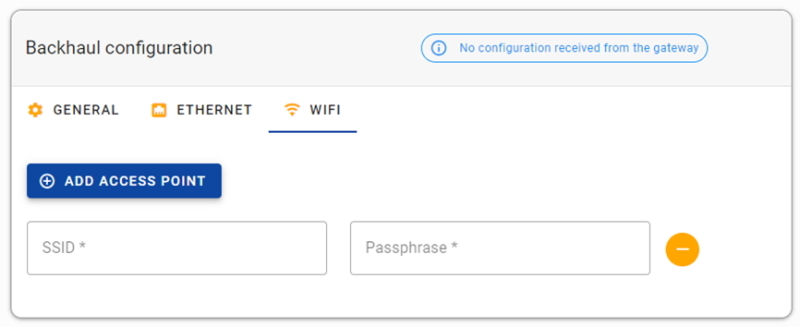 Configure backhaul interfaces with Wanesy Management Cockpit | Wanesy ...