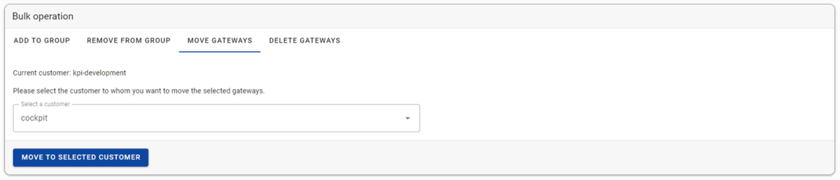 Bulk operations with Wanesy Management Cockpit | Wanesy Management Cockpit